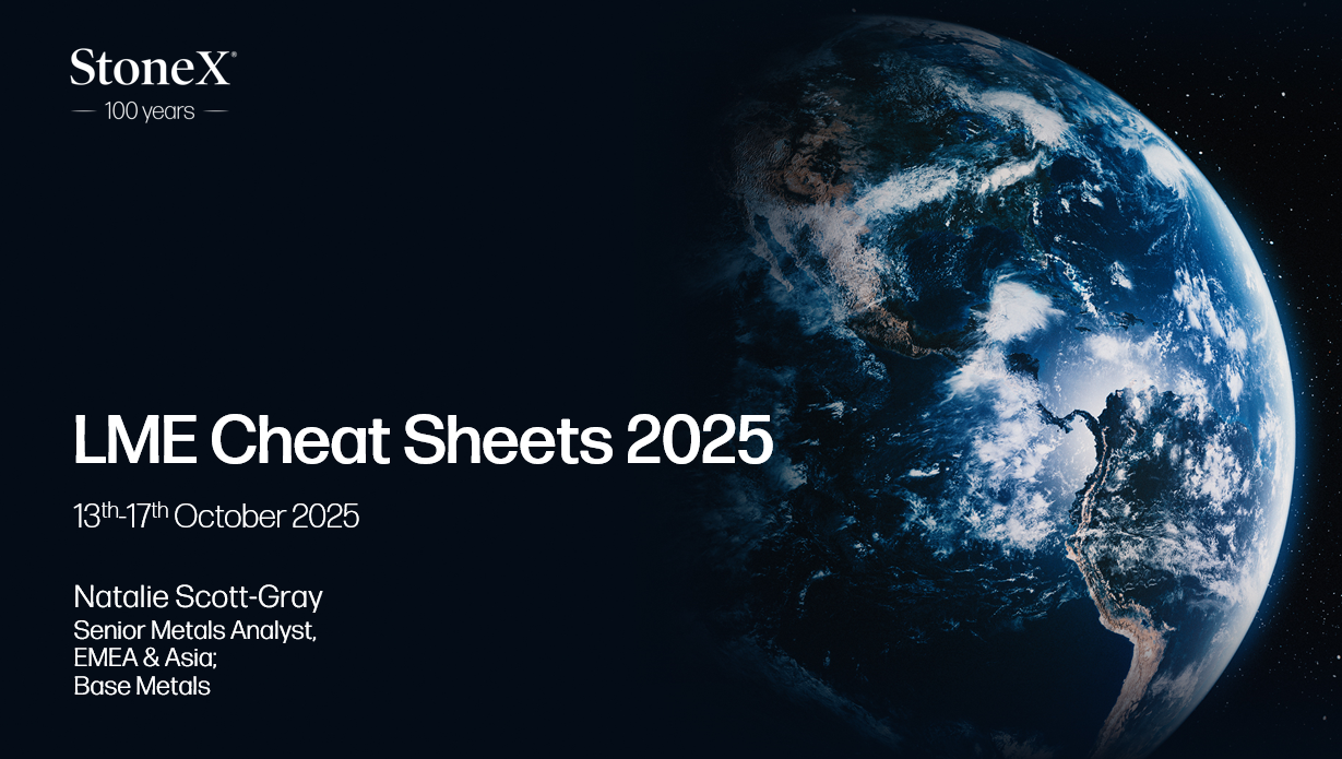StoneX LME Week 2025 Cheat Sheets