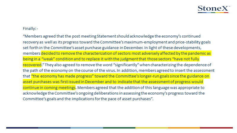 Precious Metals talking points 081991:FOMC Minutes; reading be…