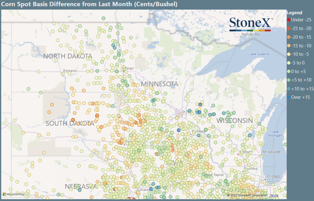 Minnesota Corn Basis Maps