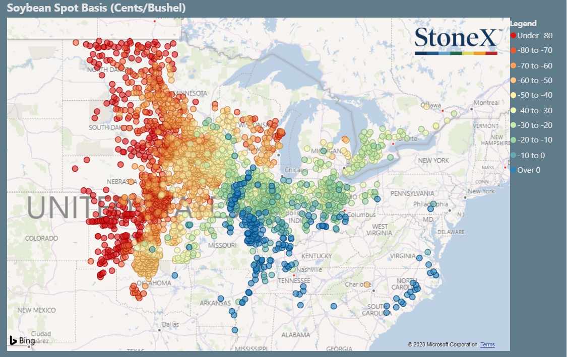 U.S. Soybean Basis Maps