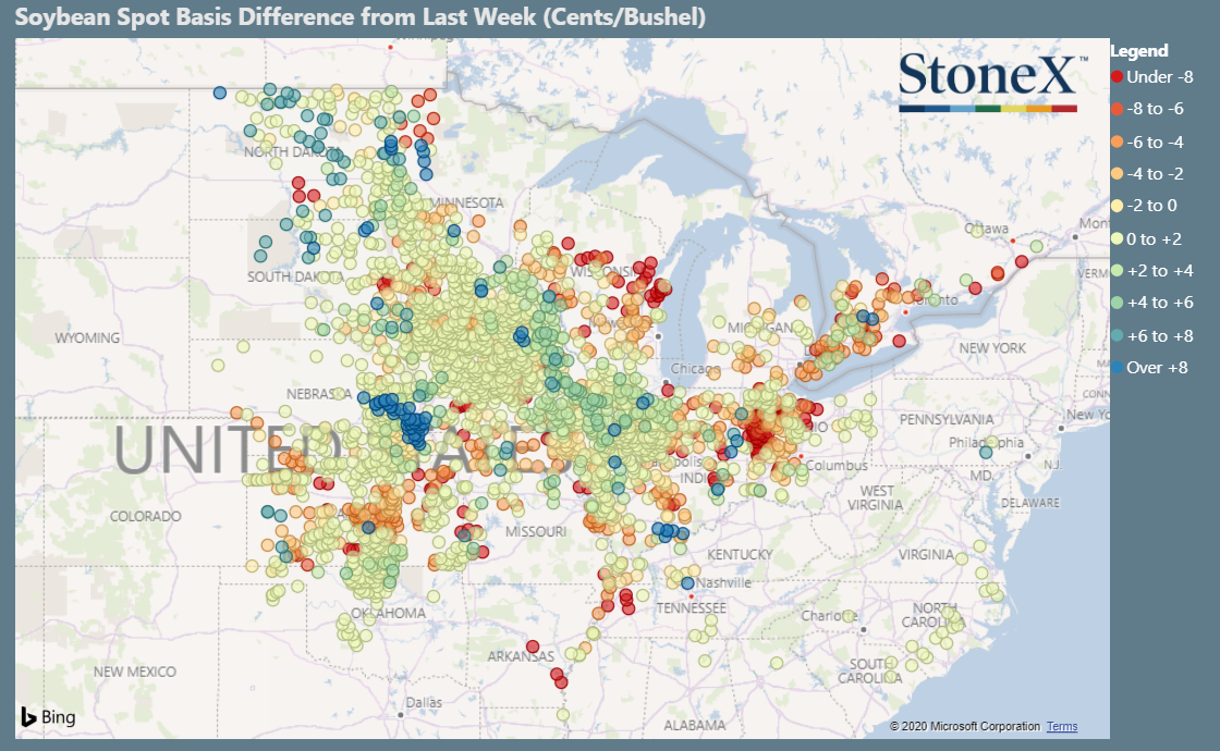 U.S. Soybean Basis Maps