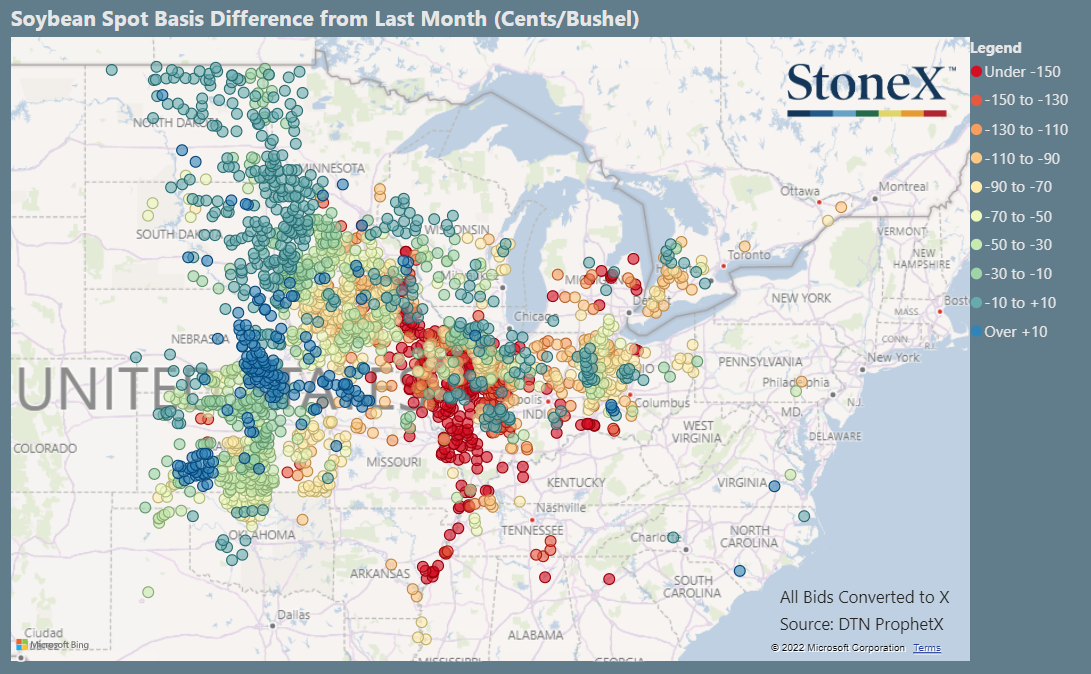 U.S. Soybean Basis Maps