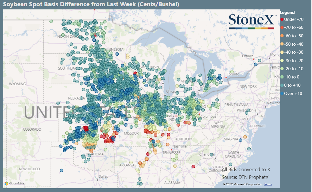 U.S. Soybean Basis Maps