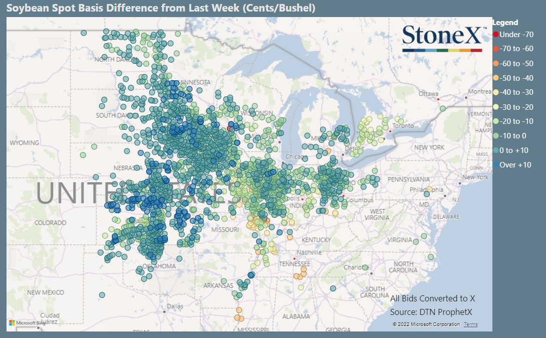 U.S. Soybean Basis Maps