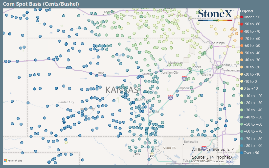 Kansas Corn Basis Maps