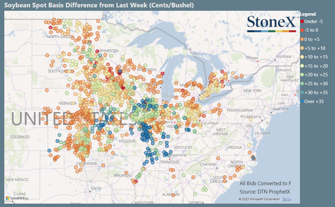 U.S. Soybean Basis Maps