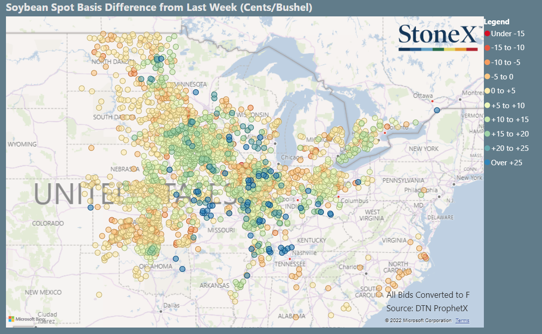 U.S. Soybean Basis Maps