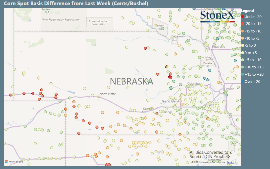 Nebraska Corn Basis Maps