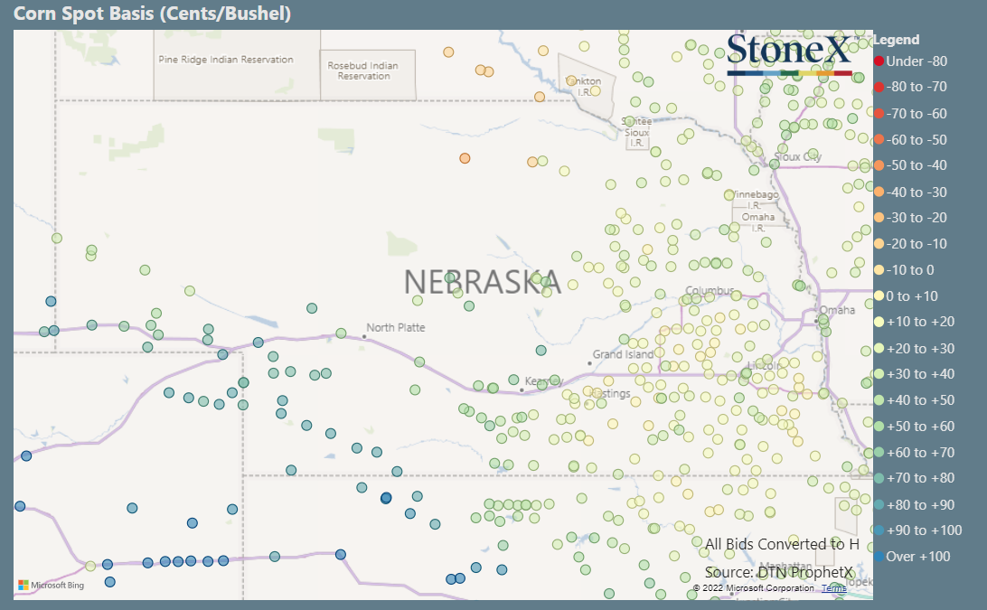 Nebraska Corn Basis Maps