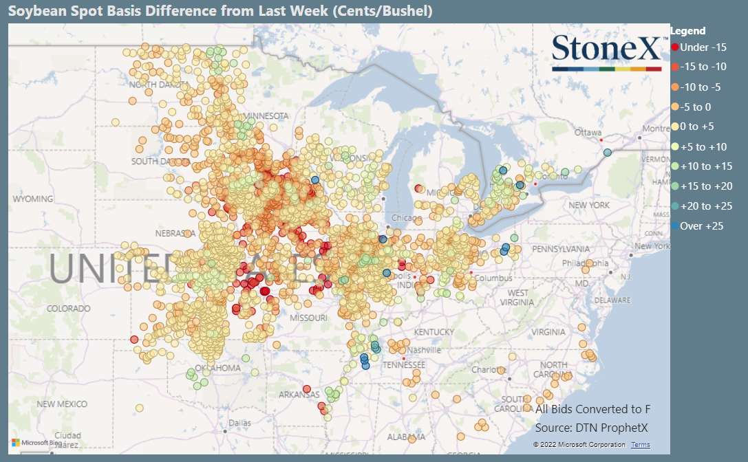 U.S. Soybean Basis Maps