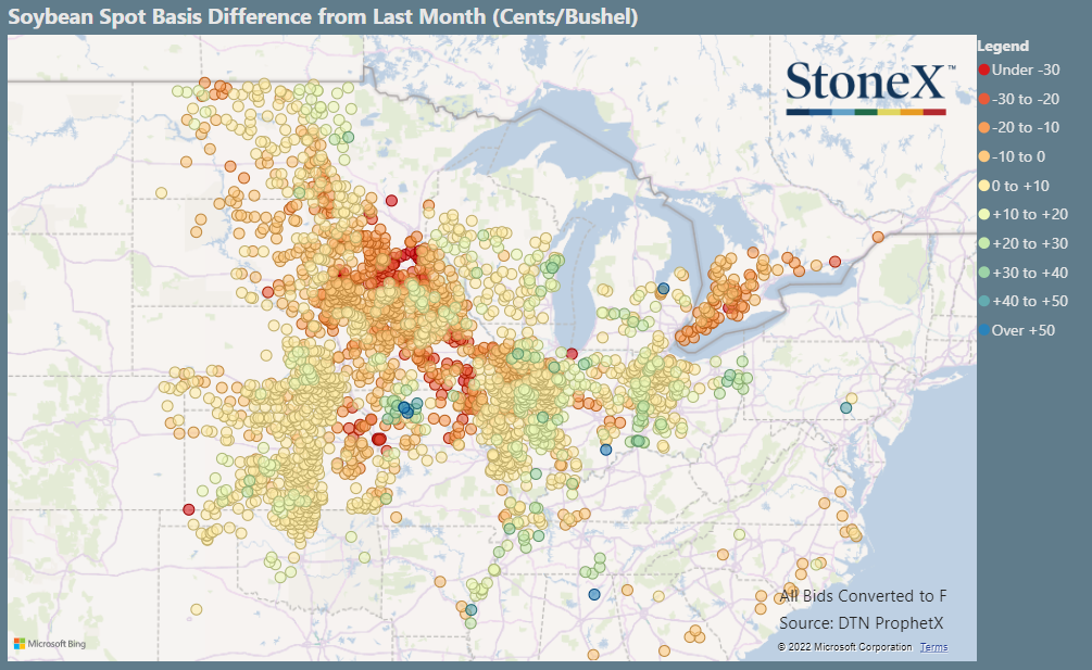 U.S. Soybean Basis Maps