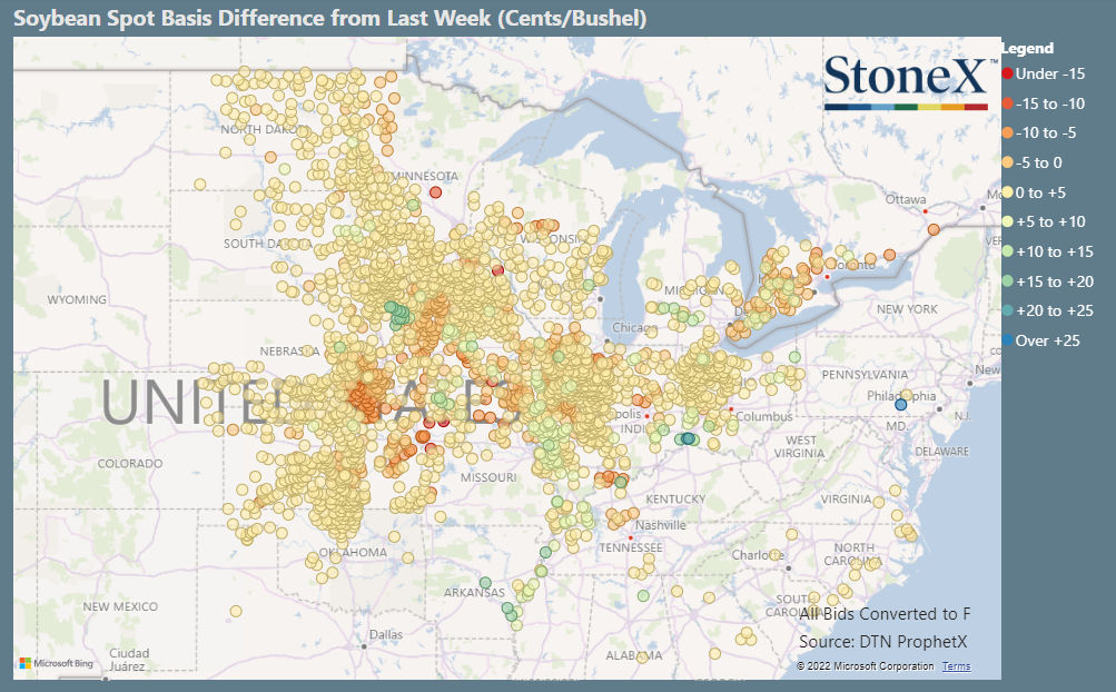 U.S. Soybean Basis Maps