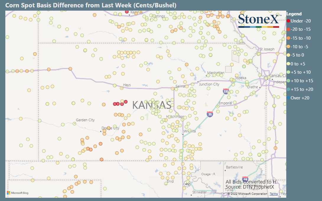 Kansas Corn Basis Maps