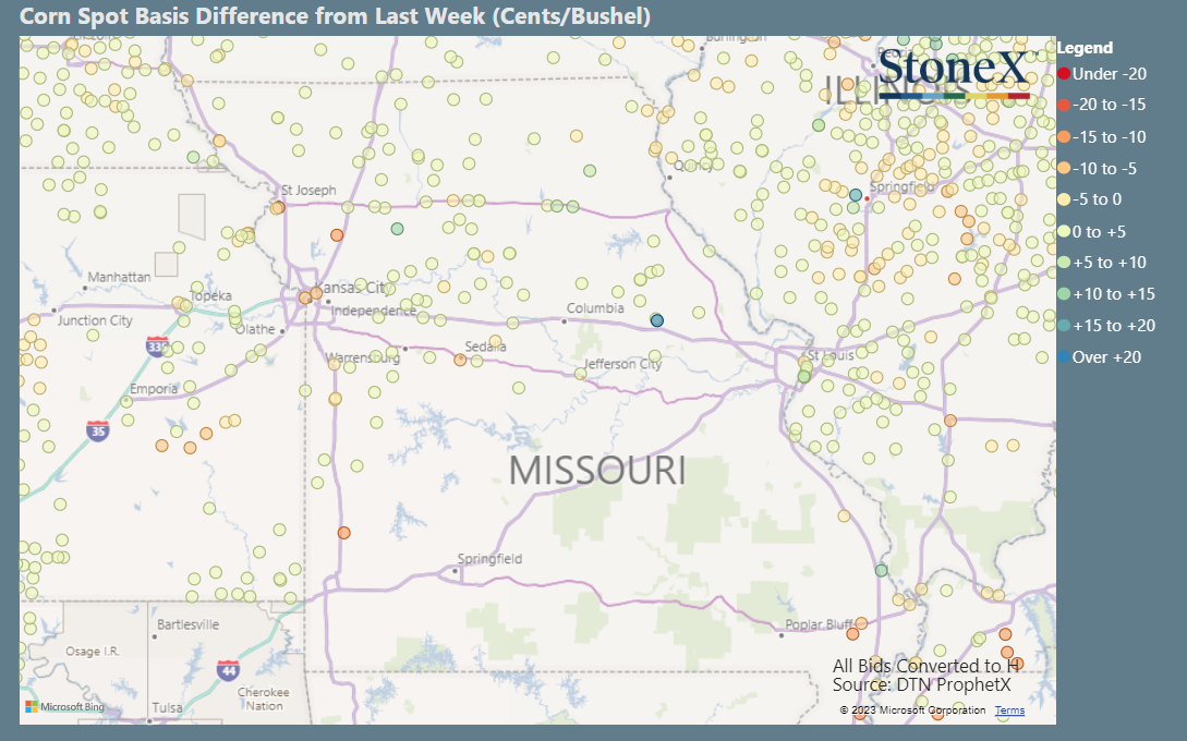 Missouri Corn Basis Maps