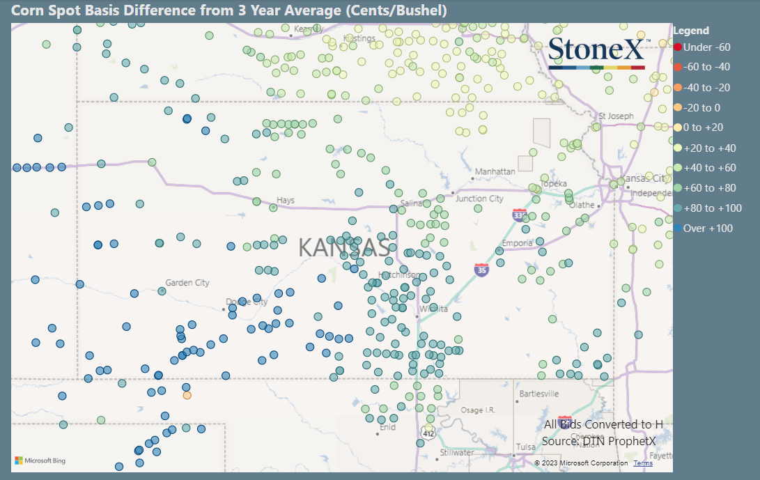 Kansas Corn Basis Maps