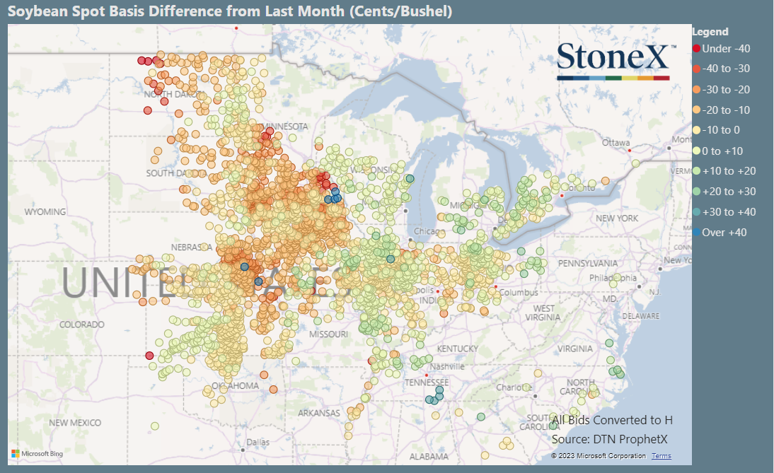 U.S. Soybean Basis Maps