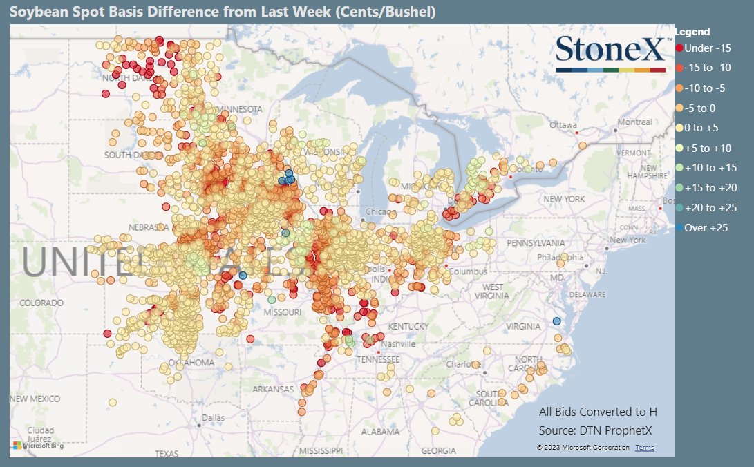 U.S. Soybean Basis Maps