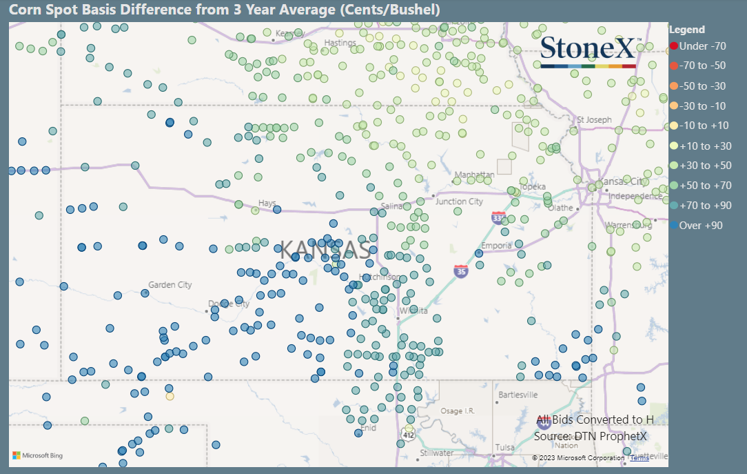 Kansas Corn Basis Maps