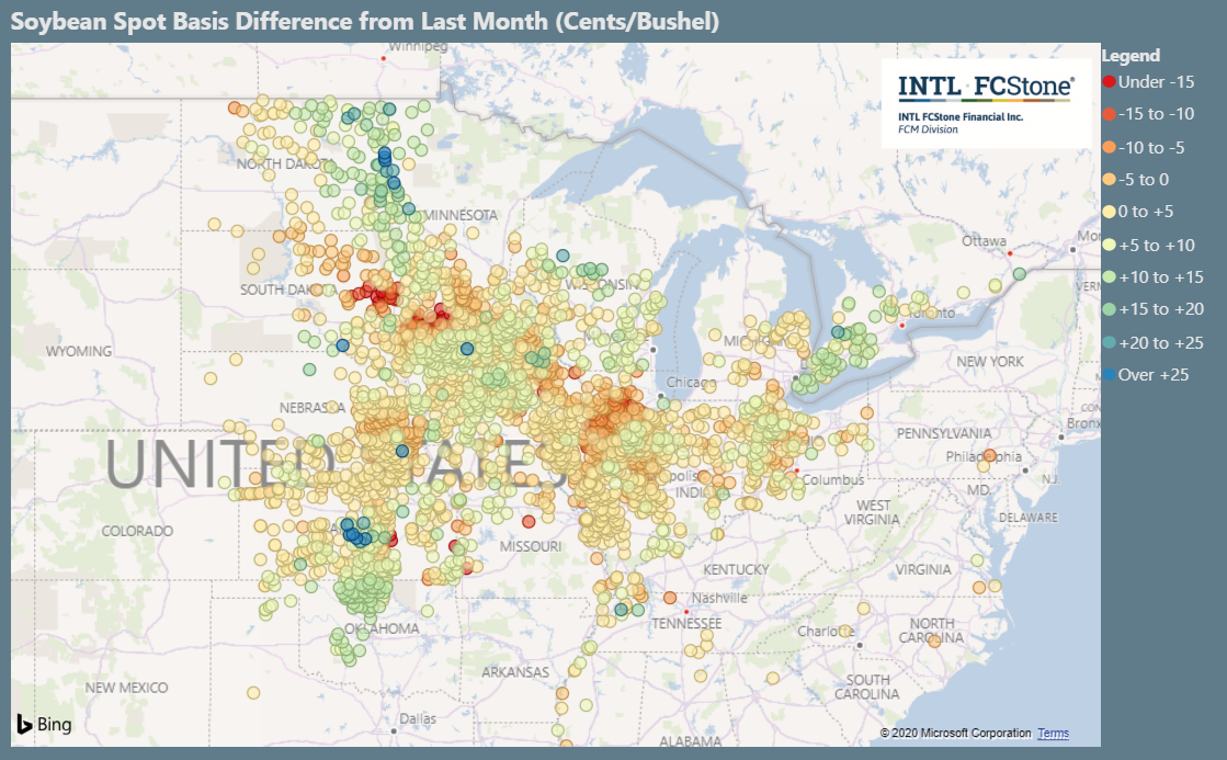 U.S. Soybean Basis Maps