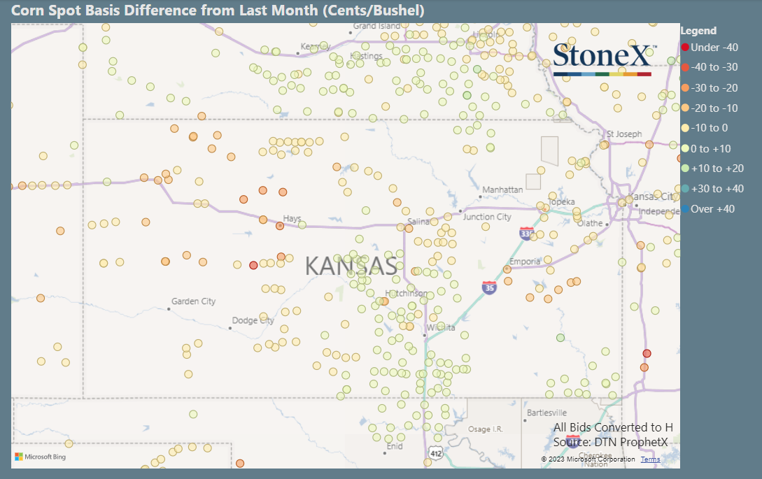 Kansas Corn Basis Maps - StoneX Digital