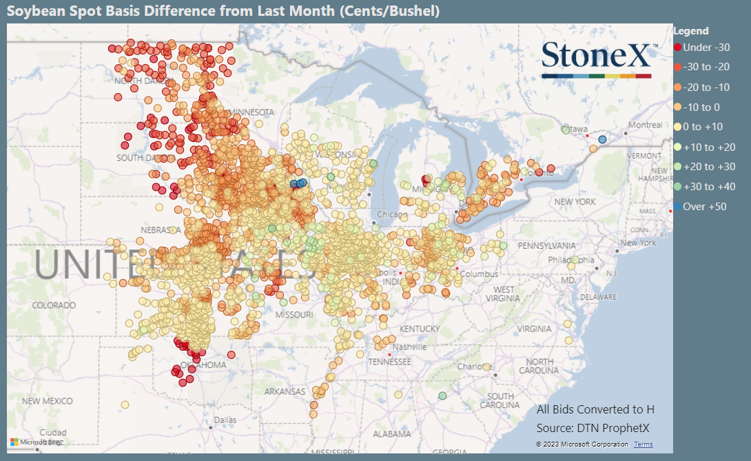 U.S. Soybean Basis Maps