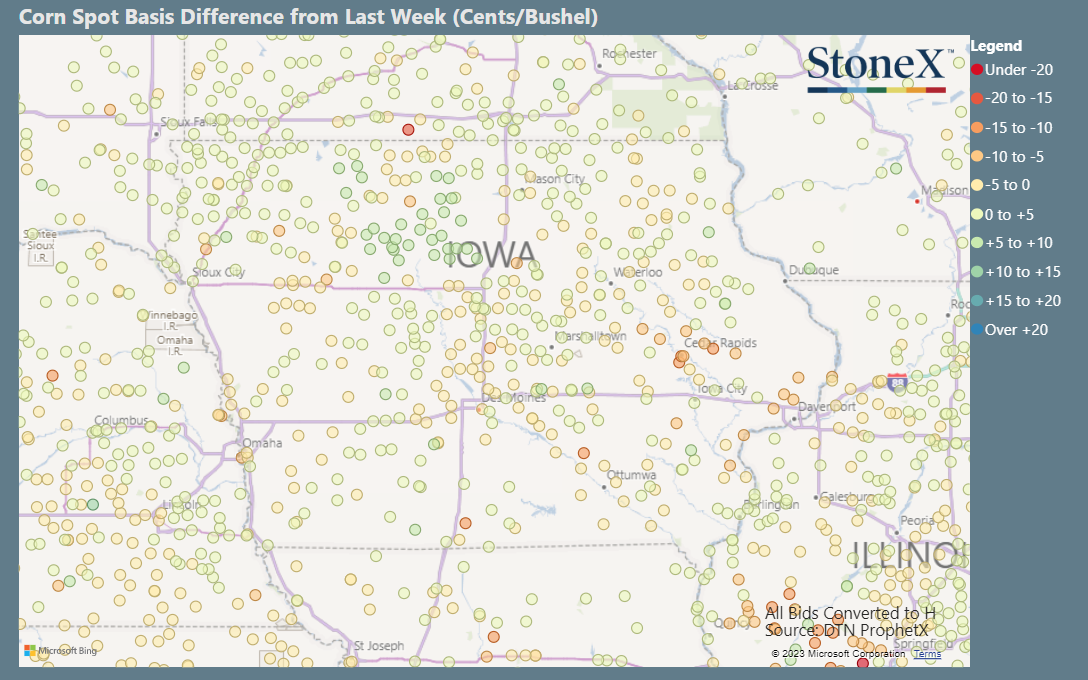 Iowa Corn Basis Maps