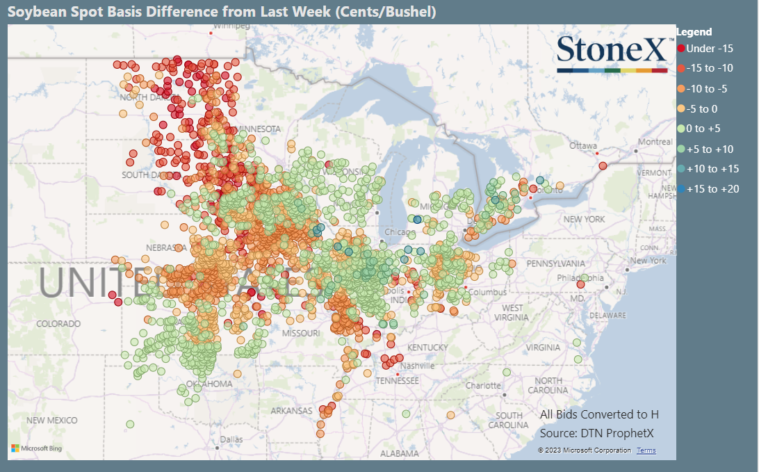 U.S. Soybean Basis Maps