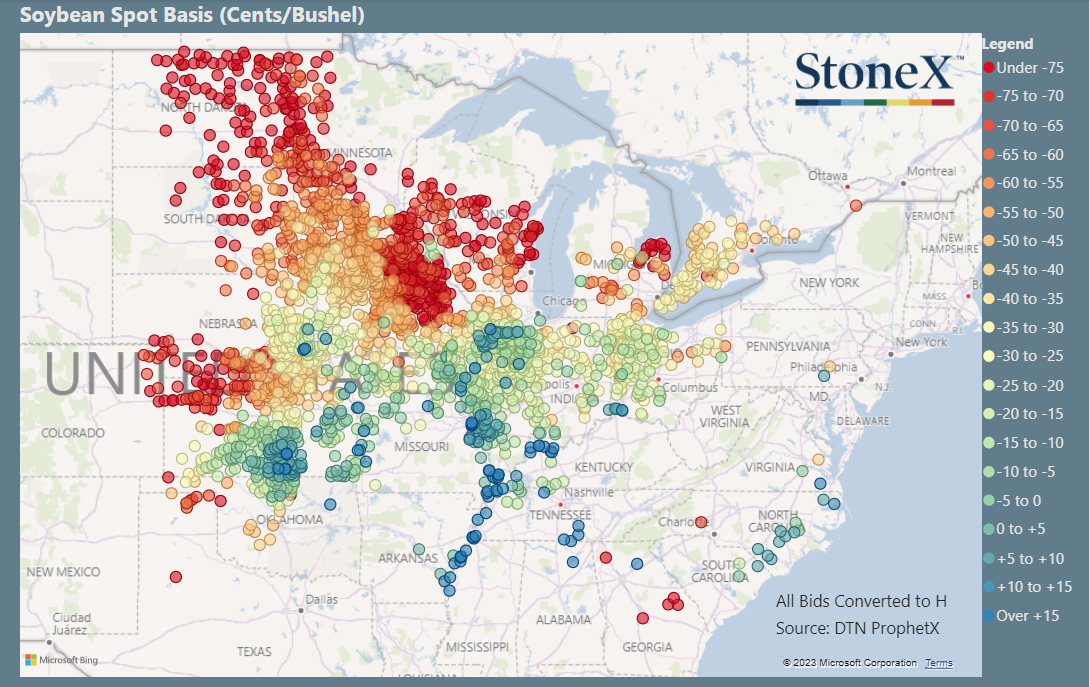 U.S. Soybean Basis Maps
