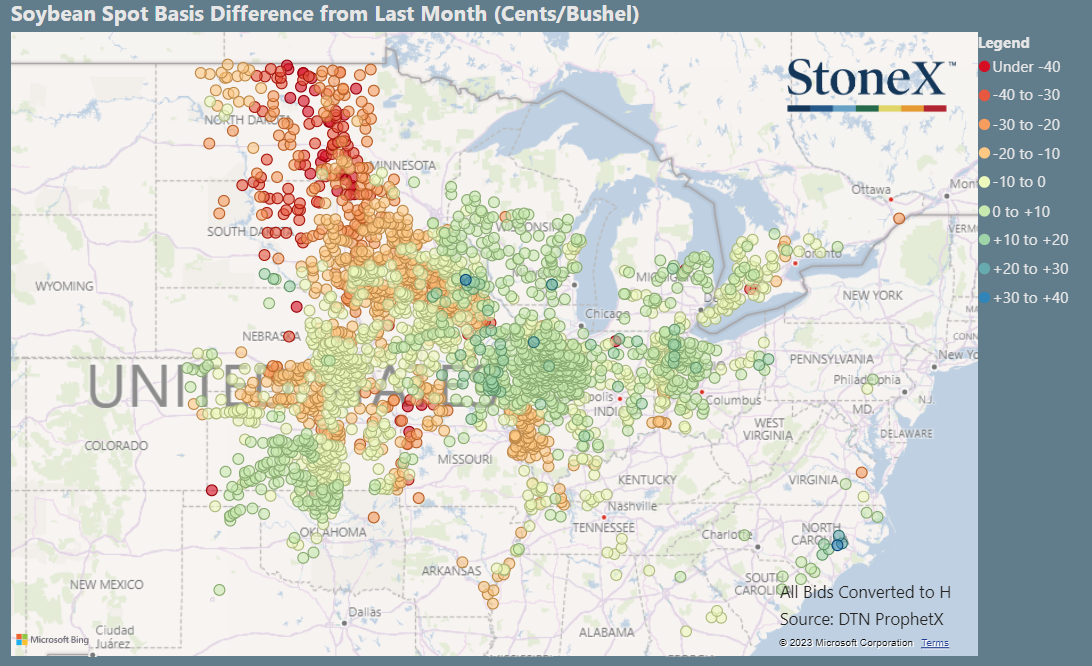 U.S. Soybean Basis Maps