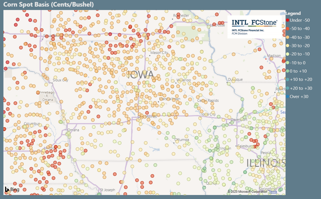 Iowa Corn Basis Maps