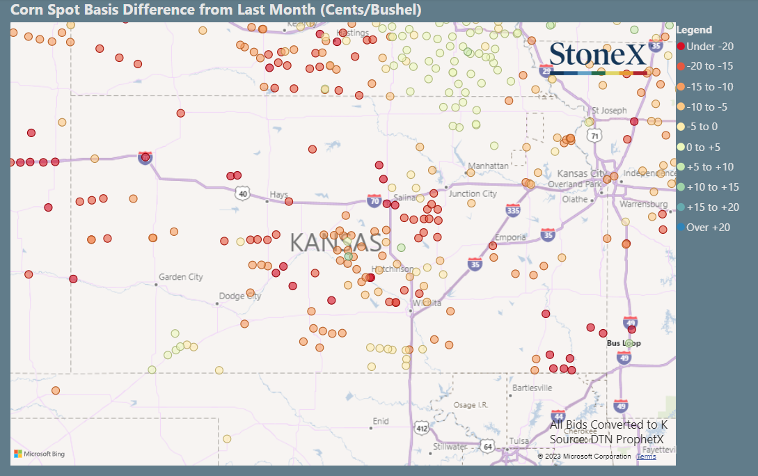 Kansas Corn Basis Maps