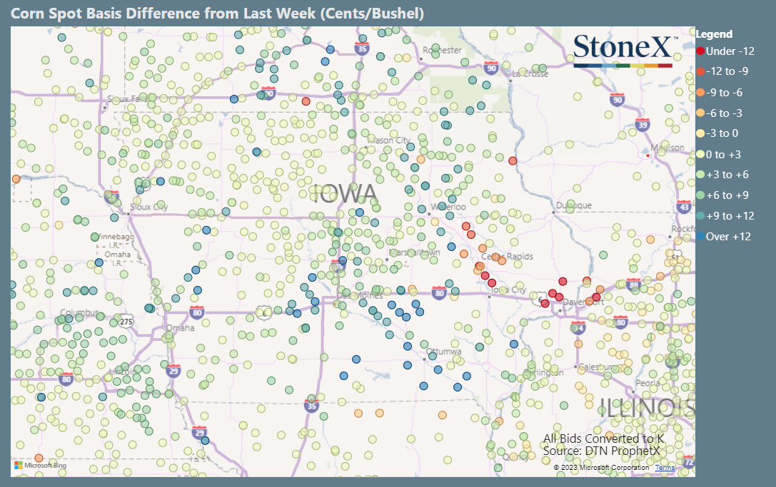 Iowa Corn Basis Maps