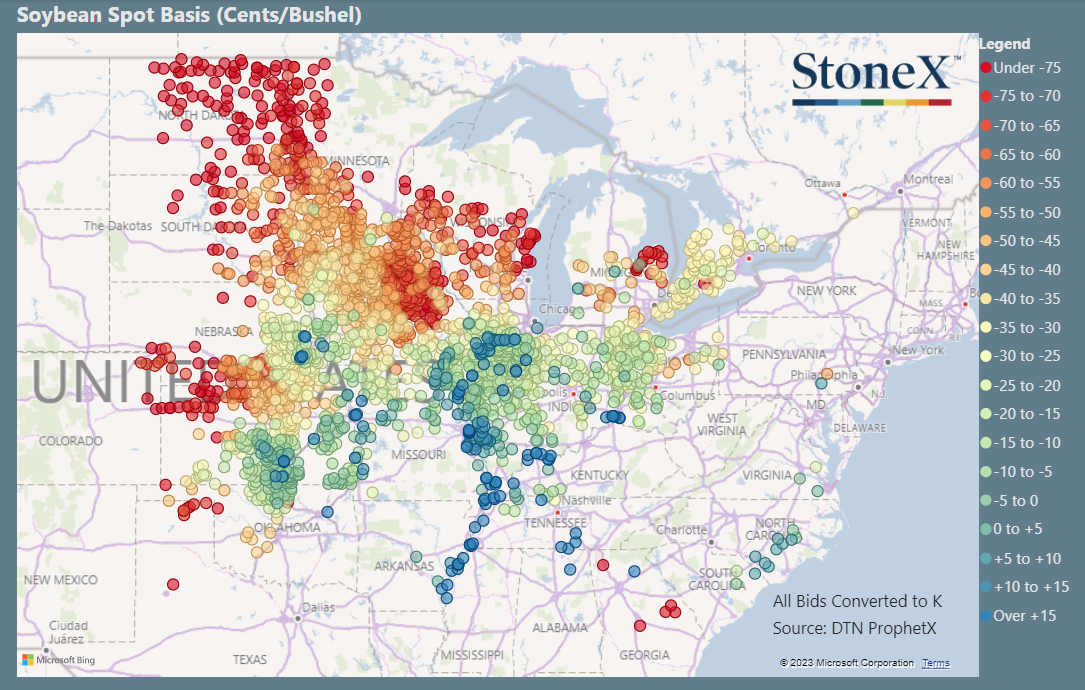 U.S. Soybean Basis Maps
