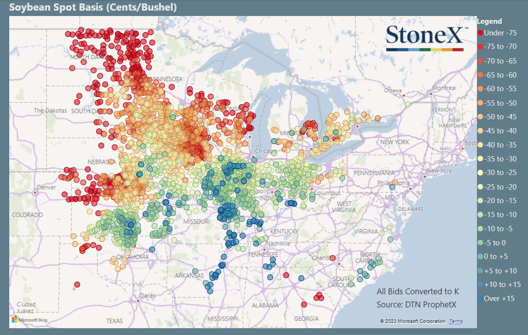 U.S. Soybean Basis Maps