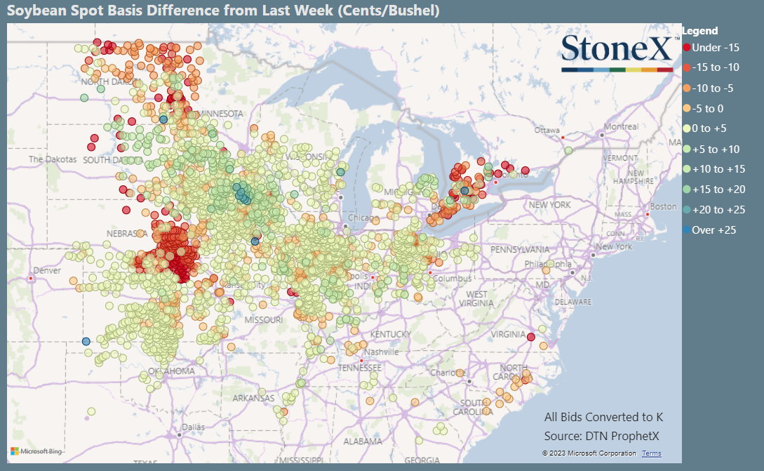 U.S. Soybean Basis Maps