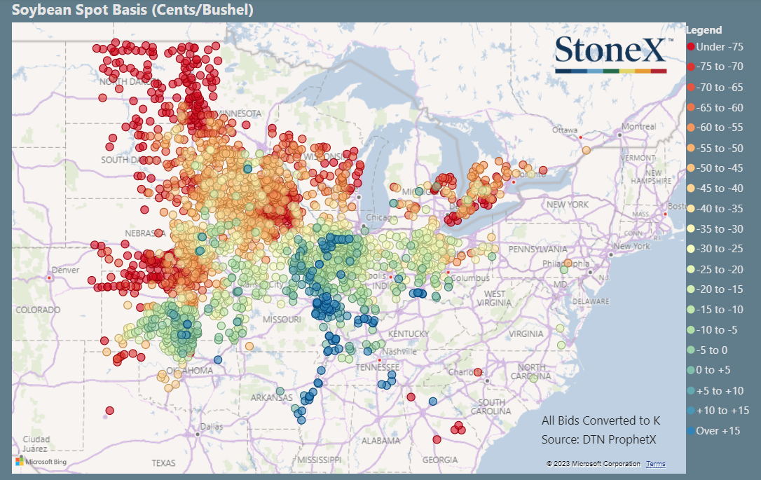 U.S. Soybean Basis Maps