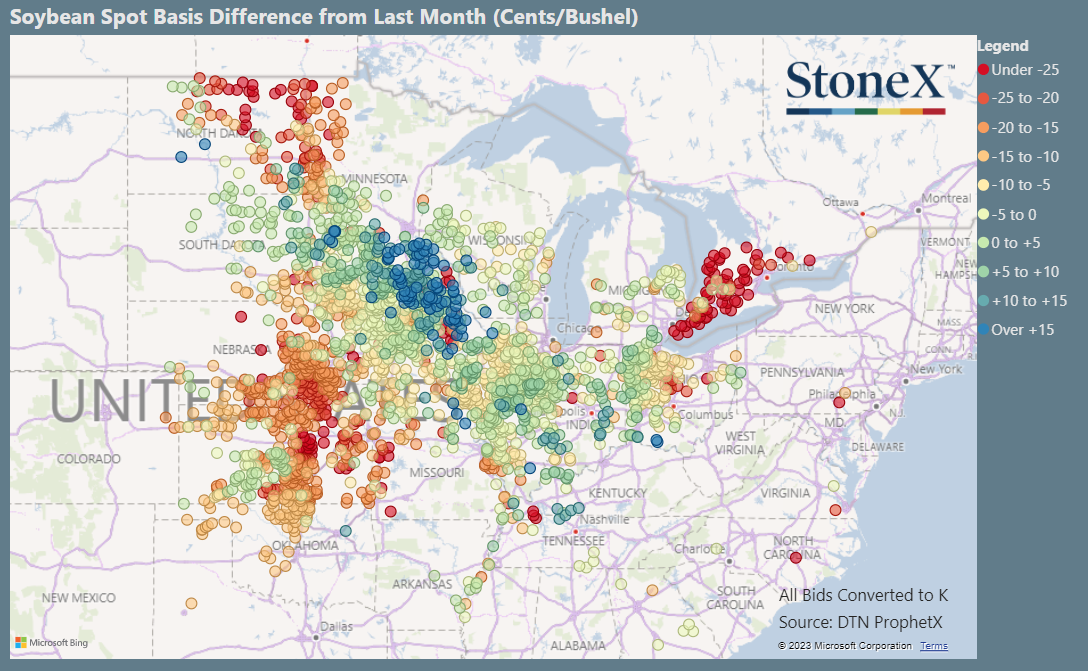 U.S. Soybean Basis Maps
