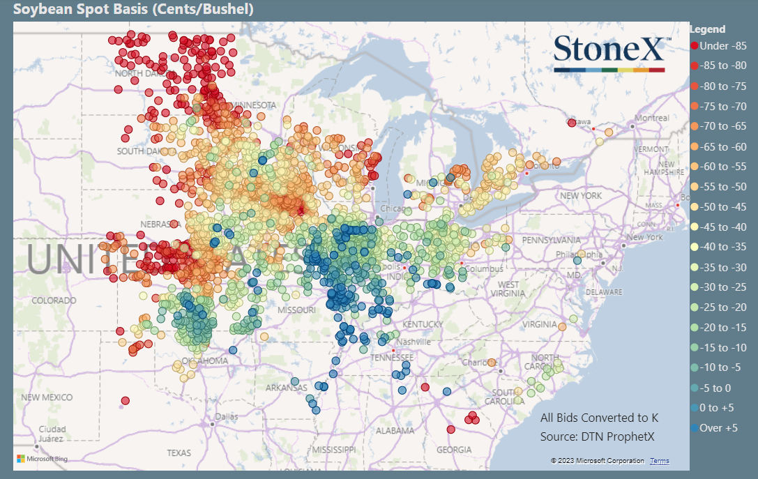 U.S. Soybean Basis Maps
