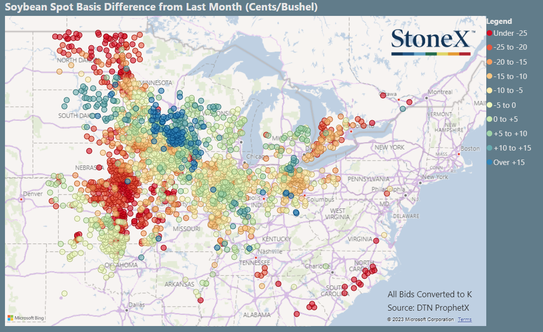 U.S. Soybean Basis Maps