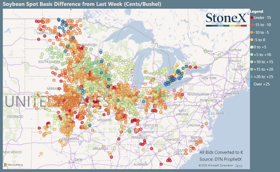 U.S. Soybean Basis Maps