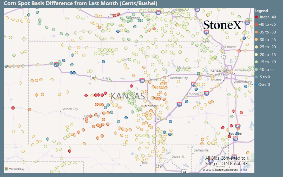 Kansas Corn Basis Maps